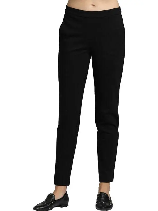 APNY Pull-on Slim Fit Ponte Pants - Black