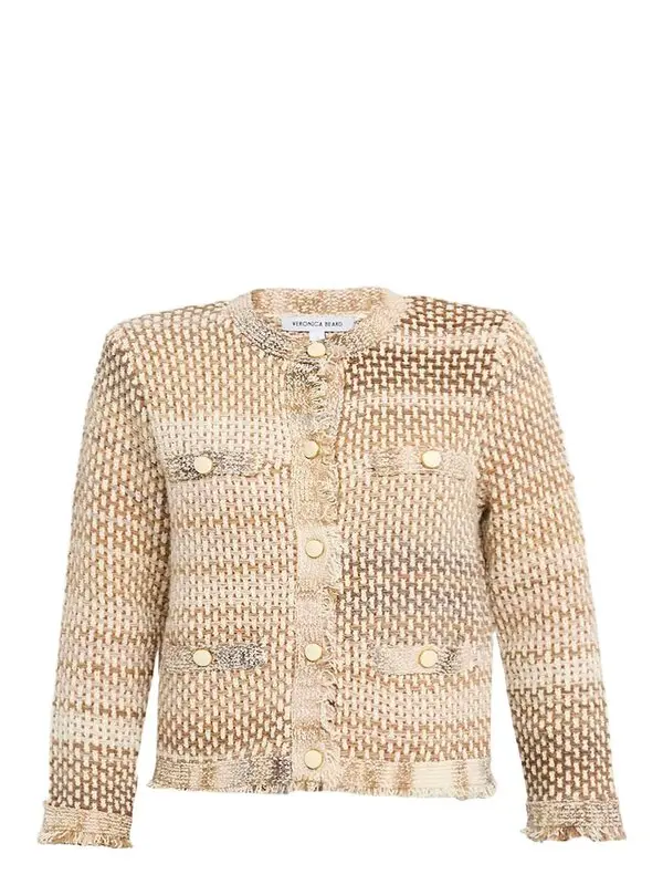 Veronica Beard Sariyah Knit Jacket - Desert Khaki