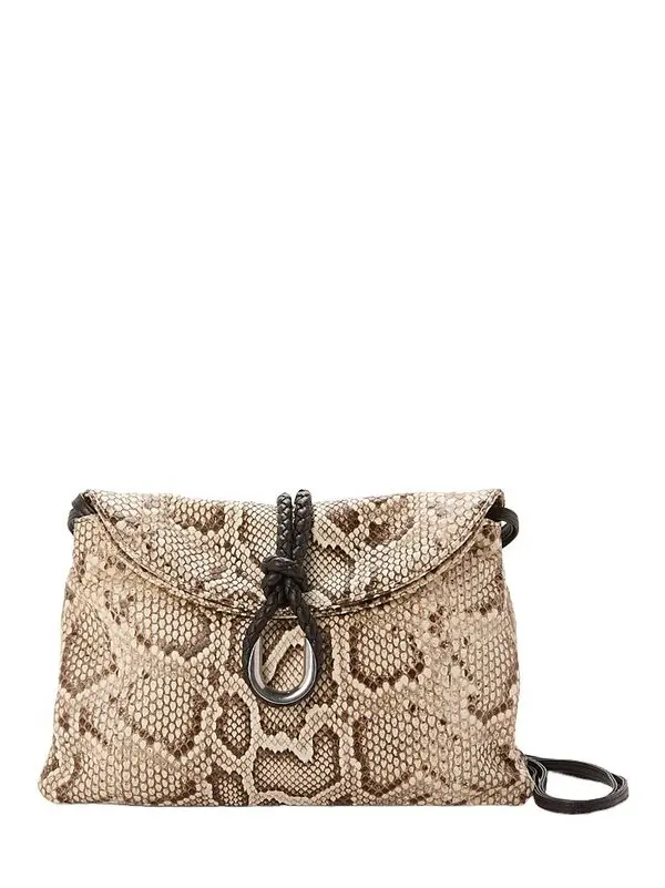 Bottega Veneta Small Liberta Crossbody Bag - Rock Bone/fondant