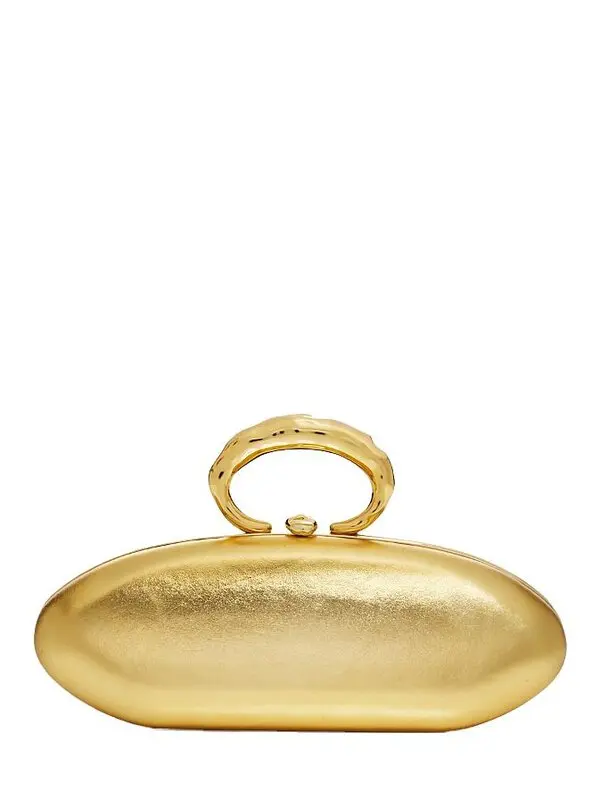 Alexis Bittar Molton Bullet Clutch - Gold