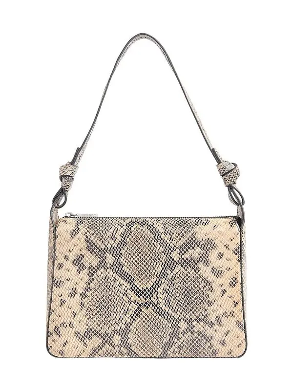 Whistles Erica Snake Embossed Leather Shoulder Bag - Multicolor