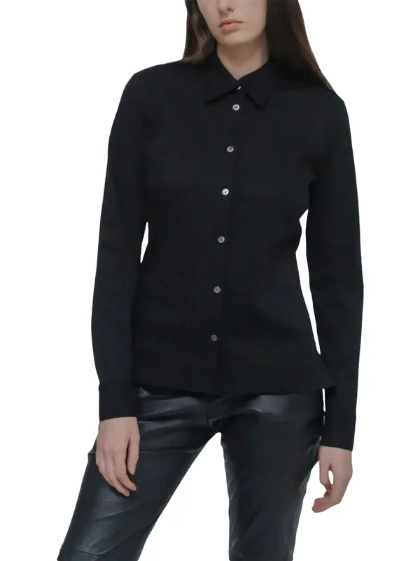 Rosetta Getty Fitted Cotton Shirt - Black