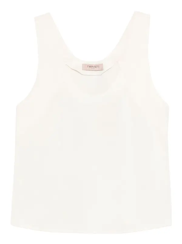 TWINSET Crepe Top - Neutrals