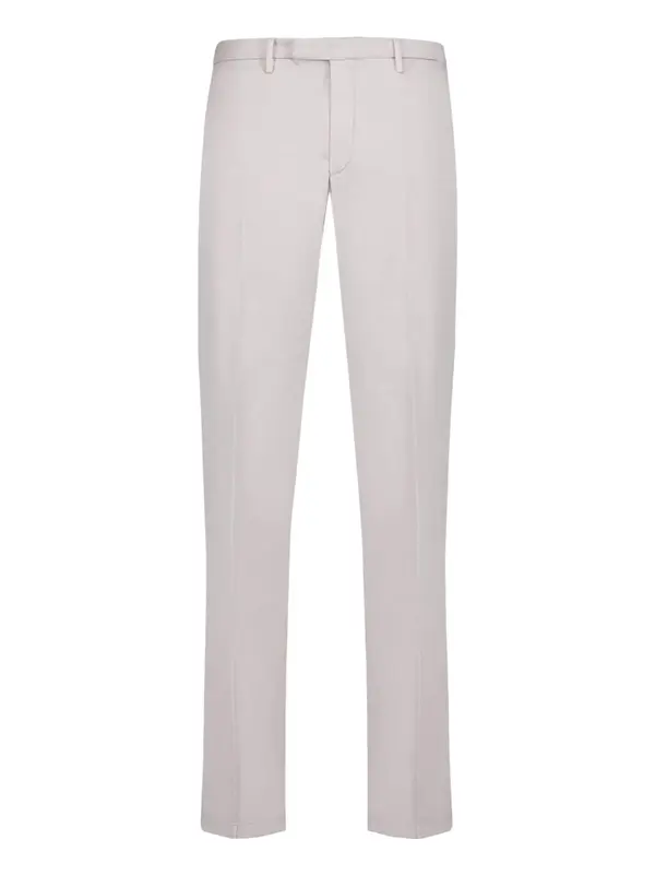 Boglioli Stretch-cotton Tailored Trousers - Neutrals