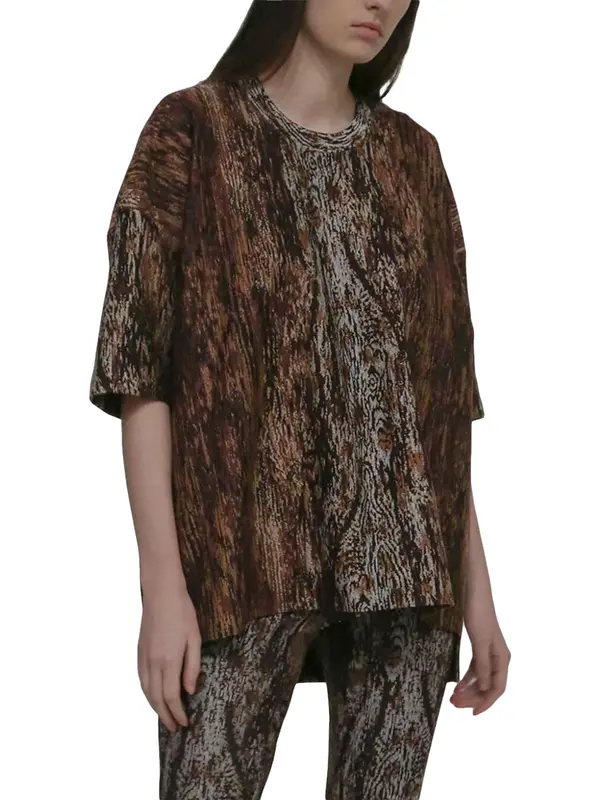 Rosetta Getty Printed T-shirt - Brown