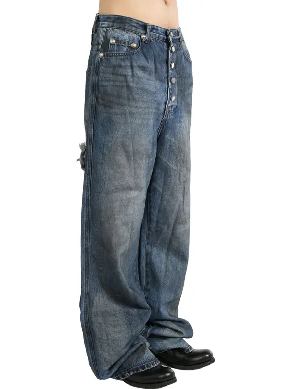 THUG CLUB Distressed Jeans - Blue