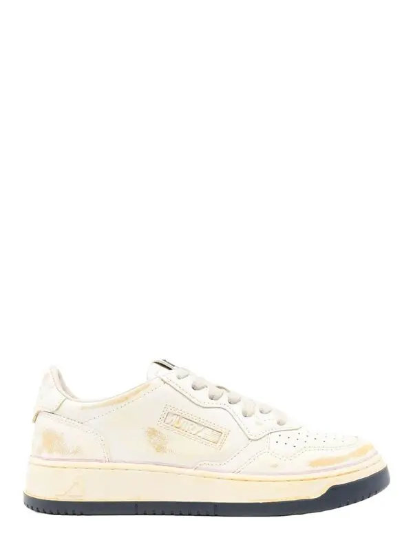 AUTRY Super Vintage Leather Sneakers - White