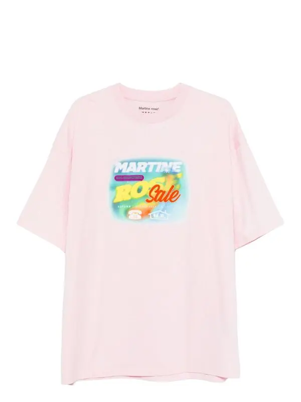 Martine Rose Graphic-print T-shirt - Pink