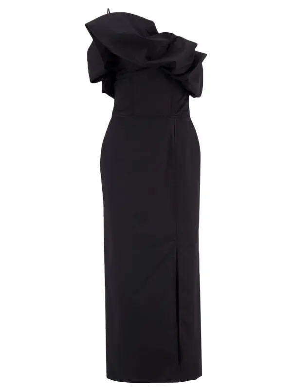Johanna Ortiz Noche Habanera Maxi Dress - Black