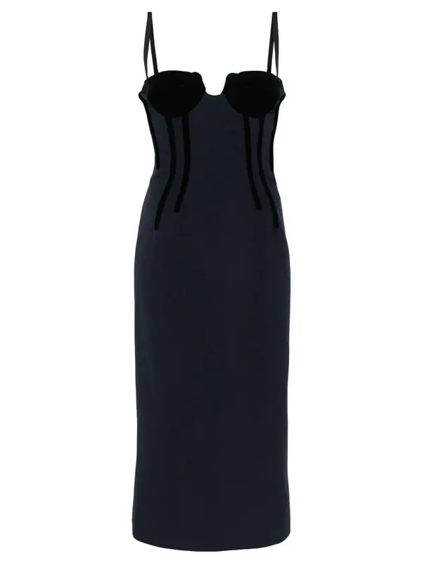 Sportmax Anemone Midi Dress - Blue