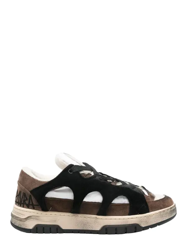 SANTHA Cut-out Sneakers - Brown