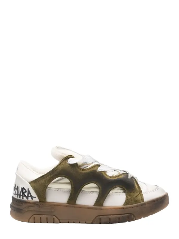 SANTHA Cut-out Sneakers - White