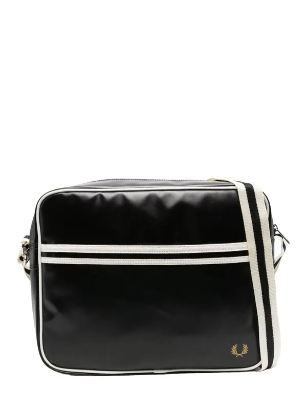 Fred Perry Striped Shoulder Bag - Black