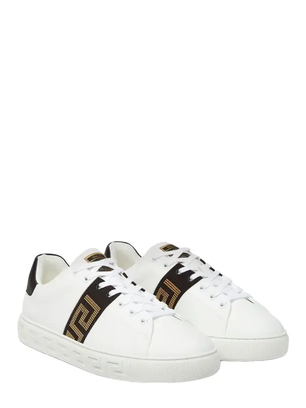 Versace Logo Sneakers - White