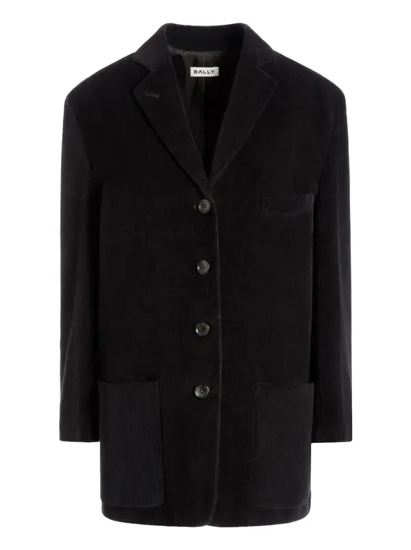 Bally Cotton Corduroy Coat - Black