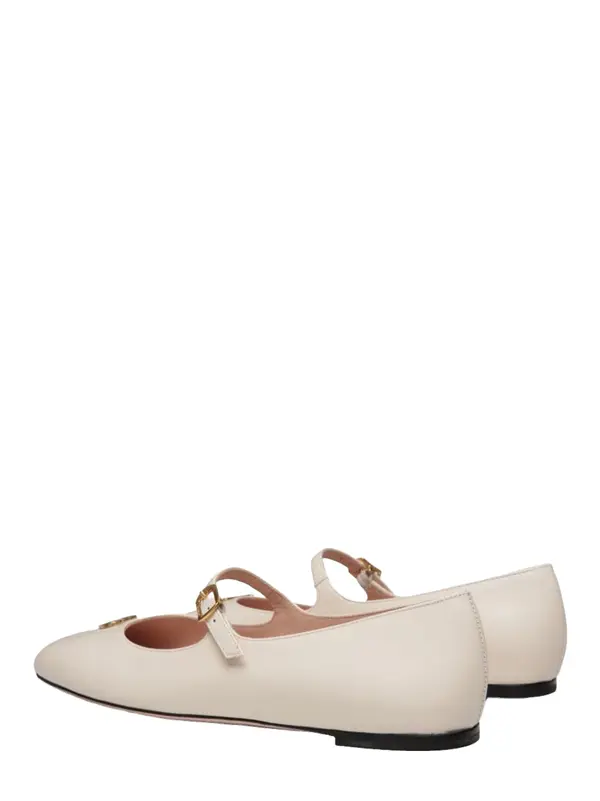 Bally Logo-plaque Ballerina Shoes - Neutrals