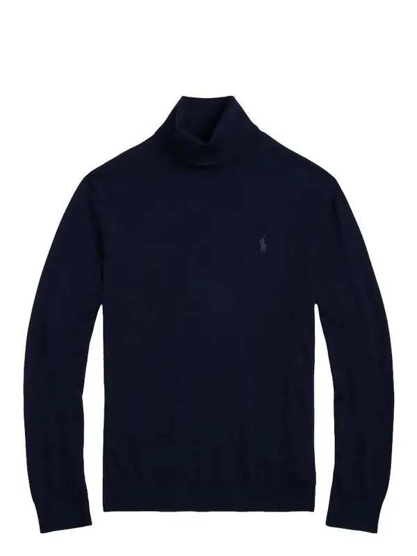 Polo Ralph Lauren Wool Turtleneck Sweater - Hunter Navy