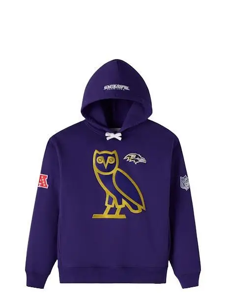 OVO X Nfl Baltimore Ravens Icon Team Hoodie - Purple