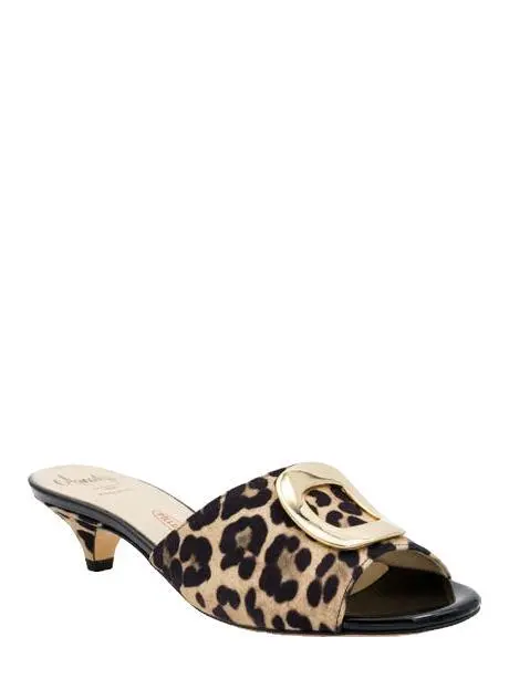 AMALFI BY RANGONI Dalmazia Sandal - Leopard Leo/gold Ornament