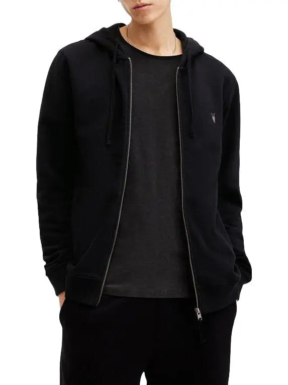 ALLSAINTS Raven Zip Hoodie - Black