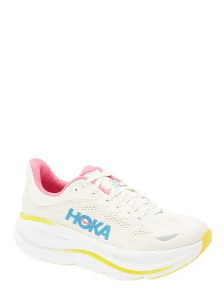 HOKA Bondi Running Shoe - Alabaster /birch