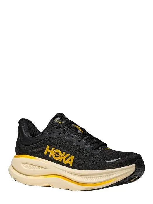 HOKA® Bondi Running Shoe - Carbon Black/yellow Gold