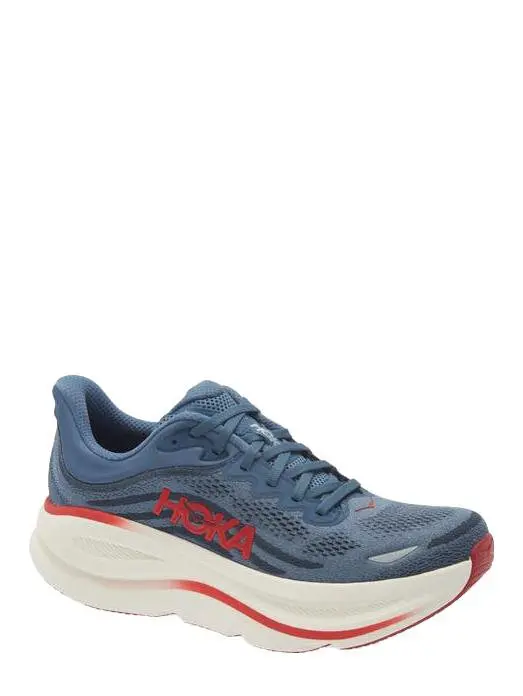 HOKA Bondi Running Shoe - Thunder Cloud/vermillion