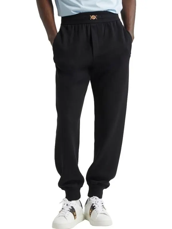 Versace Medusa Biggie Cotton & Cashmere Joggers - Black