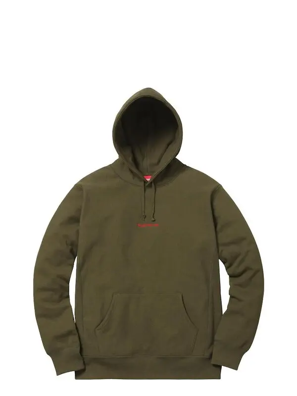 Supreme Compact Logo Hoodie - Dark Olive