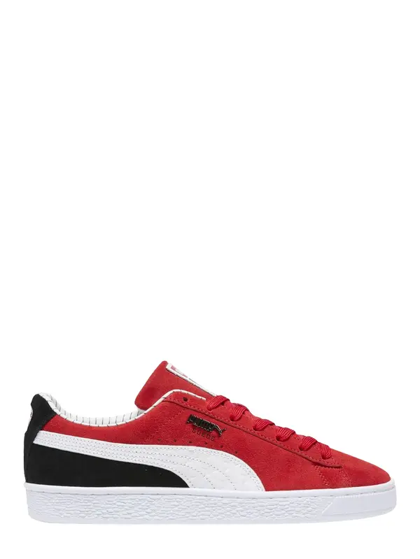 PUMA Pinstripe Sports Club X Suede Sneakers - Red