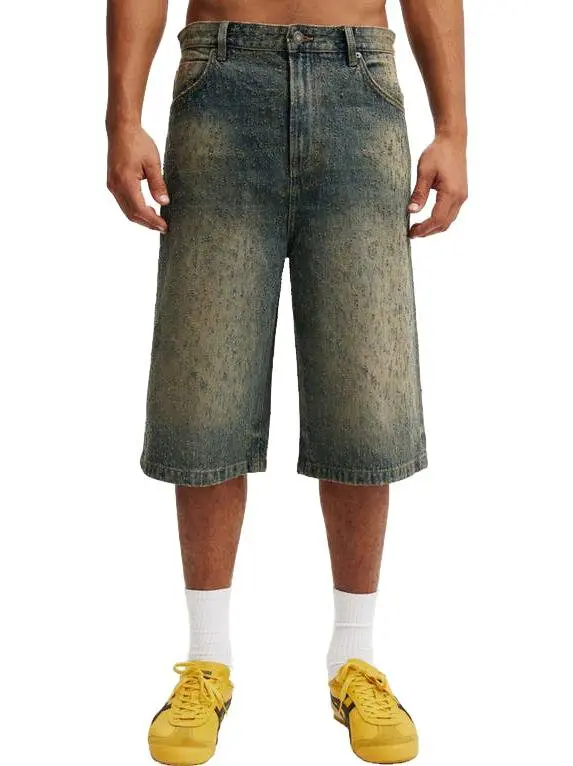 COTTON ON Super Baggy Jorts - Laser Blue