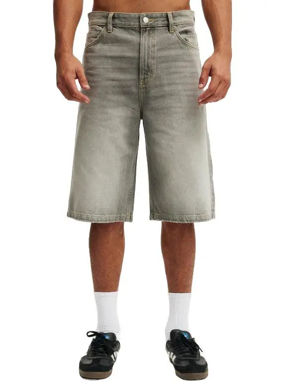 COTTON ON Super Baggy Jorts - Steel Grey