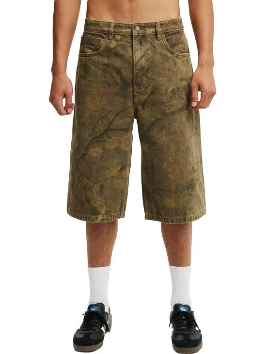 COTTON ON Super Baggy Jorts - Tree Camo