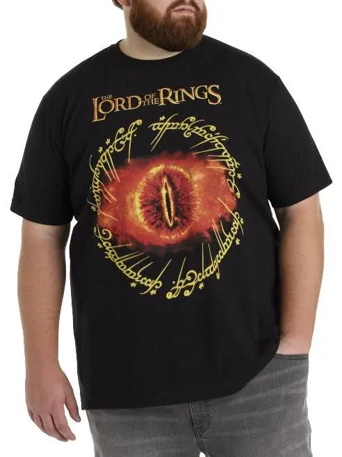 TRUE NATION BY DXL Big & Tall Lord Of The Rings Graphic Tee - Black