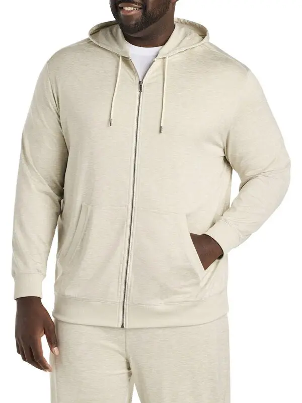 REEBOK Big & Tall Lightweight Performance Hoodie - Sport Beige Hthr