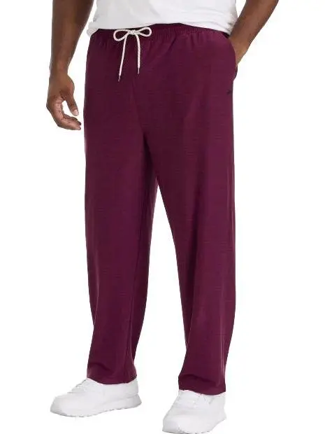 REEBOK Big & Tall Performance Athletic-fit Sweatpants - Black Cherry Heath