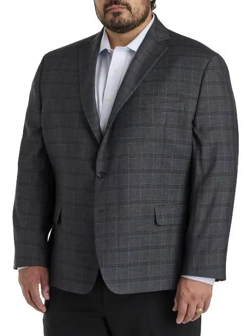 Michael Kors Windowpane Sport Coat - Charcoal