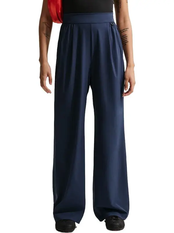 Nike 24.7 Dri-fit High Waist Wide Leg Pants - 410 Midnight Navy/obsidian