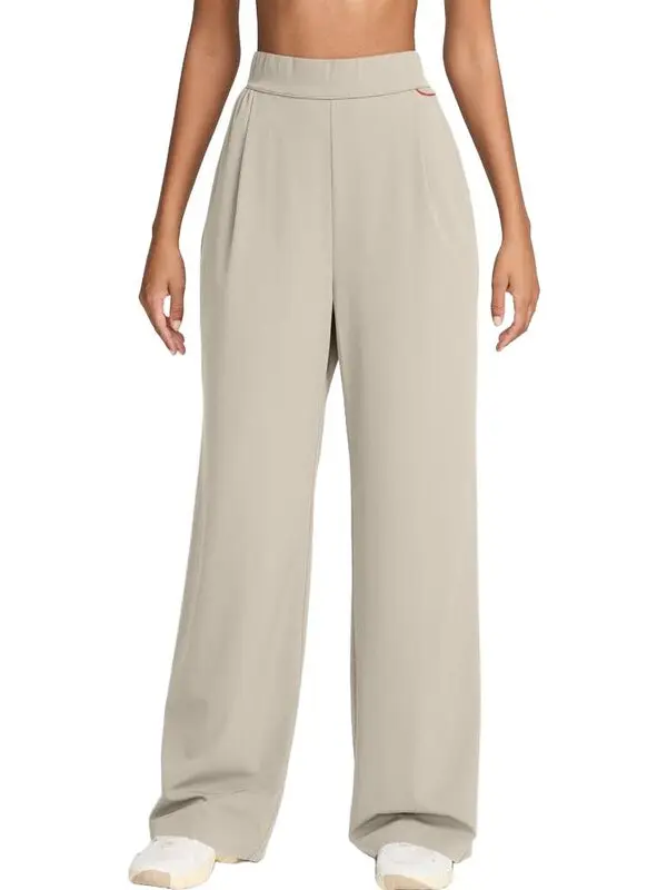 Nike 24.7 Dri-fit High Waist Wide Leg Pants - Light Orewood