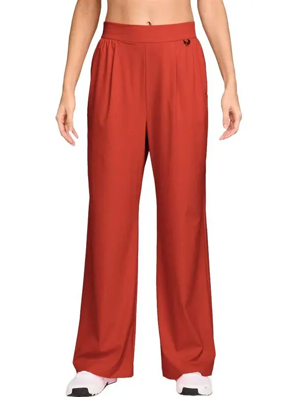 Nike 24.7 Dri-fit High Waist Wide Leg Pants - Picante Red/mystic Red