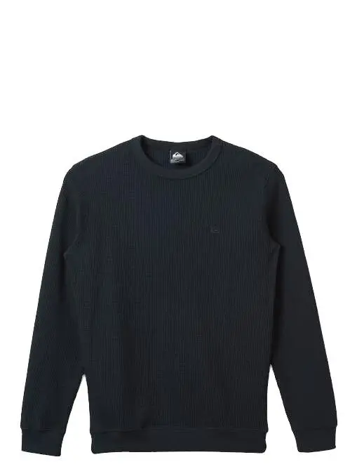 Quiksilver Flanders Cotton Blend Thermal T-shirt - Black
