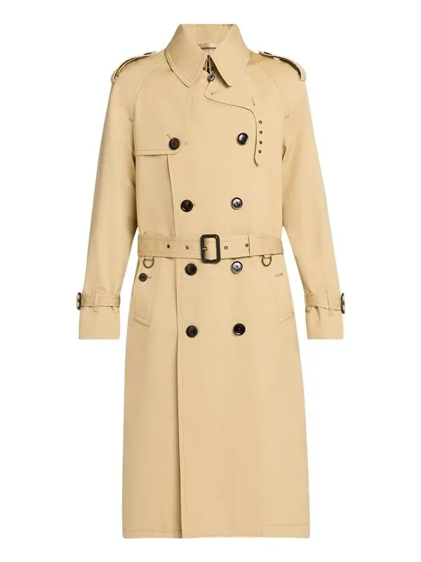 TOM FORD Cotton And Silk Double-breasted Trench Coat - Camel