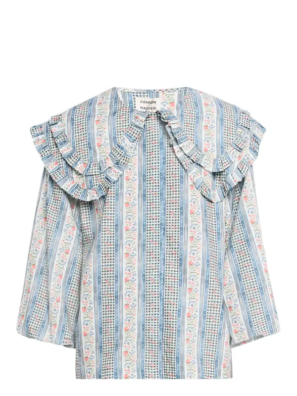 DAMSON MADDER Lois Floral Blouse - Blue