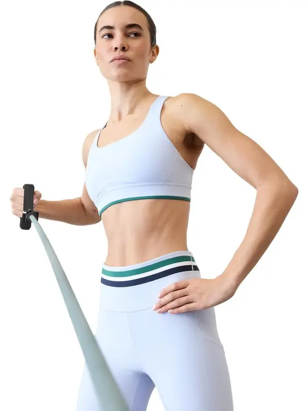 Athleta Interval Tipped Sports Bra A-c - Gossamer/trillium