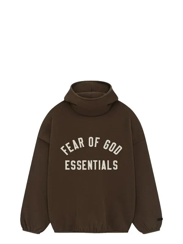 Fear Of God Essentials Brushed Hoodie - Brown