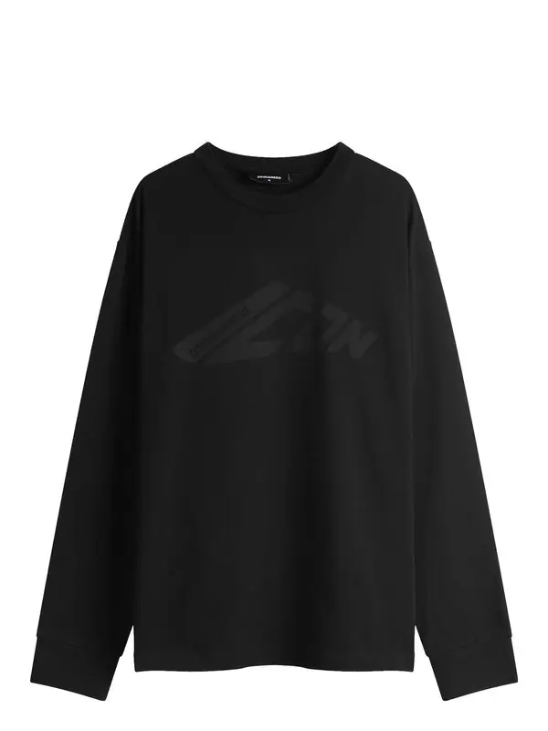 Dsquared2 Icon Loose Fit Long Sleeve T-shirt - Black