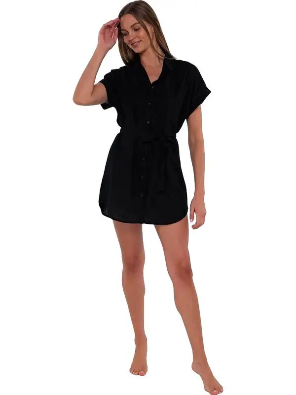 SUNSETS Lucia Cover-up Dress - Black