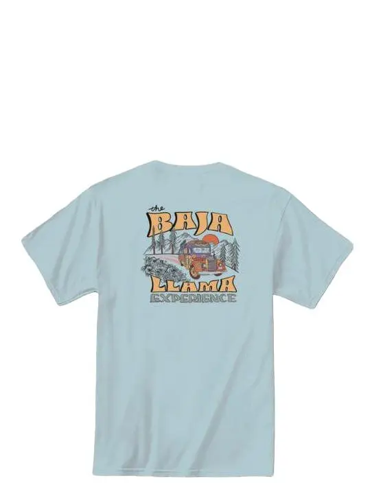 BAJA LLAMA Bus Experienceprimo Graphic Tee - Teal