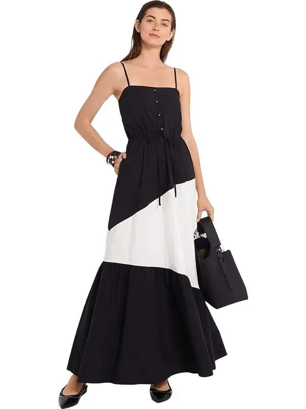 ANSEA Overboard Maxi Dress - Black