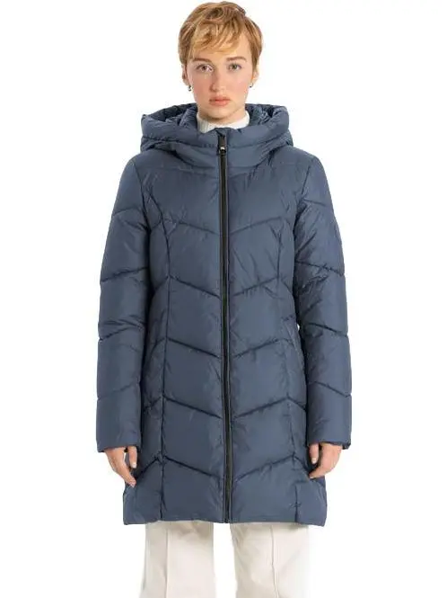 POINT ZERO Josephina Classic Long Puffer - Storm